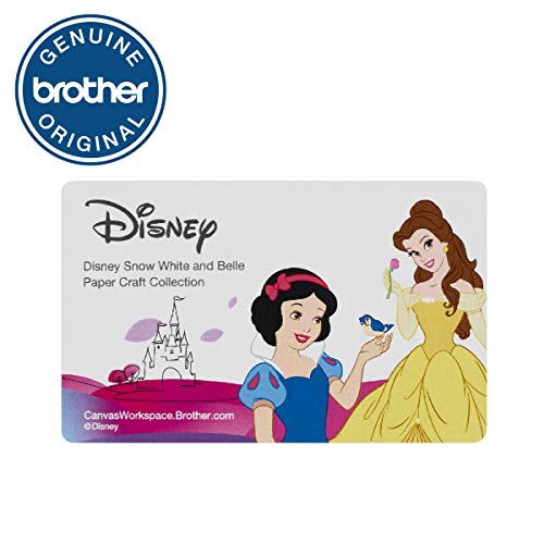 Brother ScanNCut Disney Snow White and Belle Paper Craft Collection CADSNP06, Includes 30 Intricate Designs for Shadowboxes, Pop-Up Cards, Rhinestone Templates and More