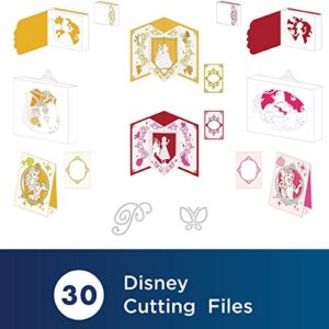 Brother ScanNCut Disney Snow White and Belle Paper Craft Collection CADSNP06, Includes 30 Intricate Designs for Shadowboxes, Pop-Up Cards, Rhinestone Templates and More