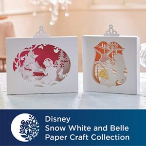 Brother ScanNCut Disney Snow White and Belle Paper Craft Collection CADSNP06, Includes 30 Intricate Designs for Shadowboxes, Pop-Up Cards, Rhinestone Templates and More