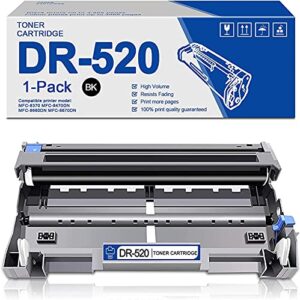 compatible drum unit replacement for brother dr520 dr-520 hl-5240 5270dn 5280dw 5350dn 5370dw mfc-8370 8460n 8470dn 8480dn 8660dn 8670dn 8680dn 8690dn dcp-8060 8065dn 8085dn drum (black,1-pack)