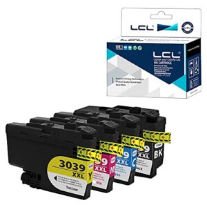 lcl compatible ink cartridge pigment replacement for brother lc3039 xxl lc3039xxl lc3039bk lc3039c lc3039m lc3039y mfc-j5845dw mfc-j5945dw mfc-j6945dw mfc-j6545dw (4-pack black cyan magenta yellow)