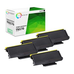 tct premium compatible toner cartridge replacement for brother tn-570 tn570 black high yield works with brother dcp-8040 8045 hl-5140 5150 5170 mfc-8120 8220 8440 8640 printers (7,000 pages) – 4 pack