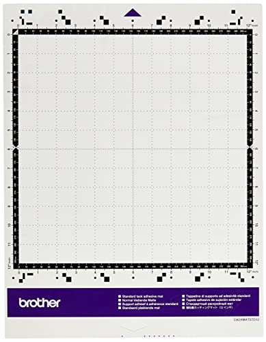 BROTHER ScanNcut SDX Series 12 x 12-inch Standard Adhesive Mount, 30, 5x30, 5cm, Purple/White