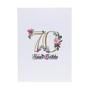 TRUANCE Pop Up Card, 70 Th Birthday Card, Happy Birthday Gift For Men, Women, Brother, Sister, Mom, Dad And Friend