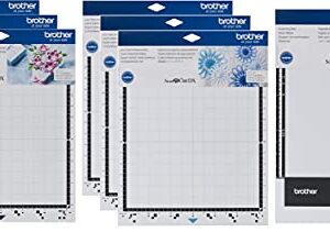 Brother ScanNCut DX Mats, 12" x 12" Standard and Low Tack Adhesives, 3 Each, and 12" x 12" Non-Tack Scanning Mat