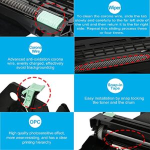 Color4work Compatible Drum Unit Brother DR420 DR-420 Drum Unit use for Brother HL-2270DW 2280DW HL 2240 MFC-7860DW 7060D IntelliFax 2840 MFC-7460DN MFC 7365DN MFC7360N (Negro,12000 Yield) 1Pack