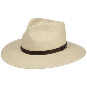 stetson uni traveller panama hat men nature 7 3/4-7 7/8