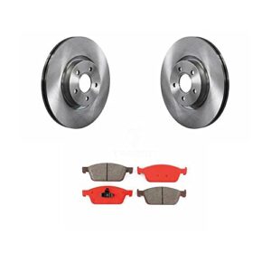 ortus uni front rotors & semi-metallic brake pad kit fits 320mm