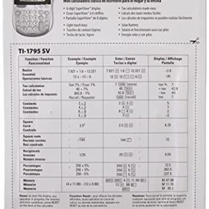 Texas Instruments TI-1795 SV Standard Function Calculator