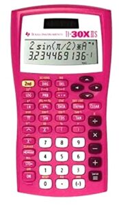 texas instrument ti-30x iis scientific calculator rose pink color