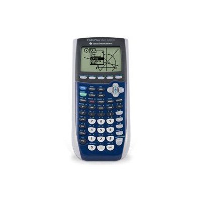 Texas Instruments Inc. TI-84 Plus Silver Edition Blue Graphing Calculator (Packaging may vary) (Renewed)