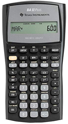 TEXAS INSTRUMENTS CALCULATRICE FINANCIÄRE TI-BA II Plus