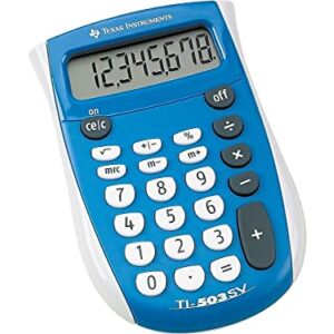 Texas Instruments Ti503sv Ti-503Sv Pocket Calculator, 8-Digit Lcd