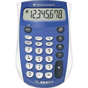 Texas Instruments Ti503sv Ti-503Sv Pocket Calculator, 8-Digit Lcd