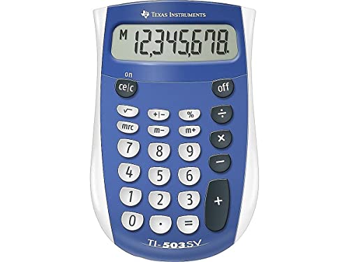 Texas Instruments Ti503sv Ti-503Sv Pocket Calculator, 8-Digit Lcd