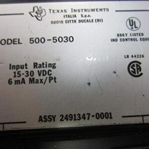 Texas Instruments 500-5030 LVDC Input Module T97078