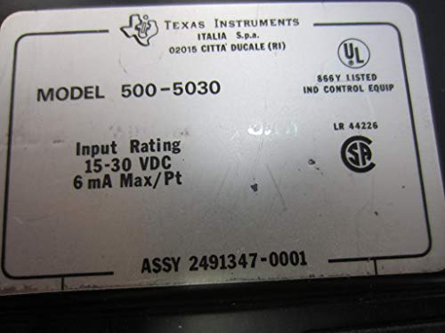 Texas Instruments 500-5030 LVDC Input Module T97078