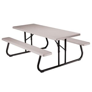 lifetime 22119 folding picnic table, 6 feet, putty