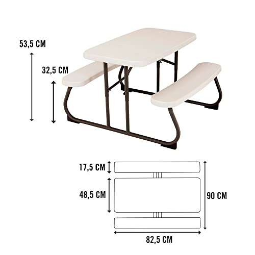 Lifetime 280094 Kid's Picnic Table, Size 1, Almond