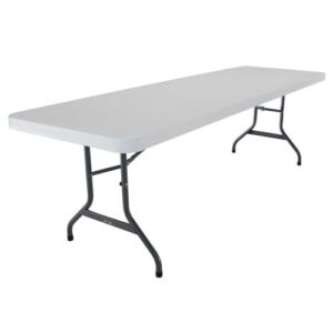 lifetime 42980 folding utility table , 8 feet, white granite, pack of 4