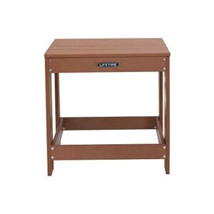 lifetime 60246 adirondack table, brown