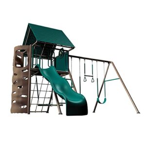 lifetime 91069 big stuff swing set, earthtone