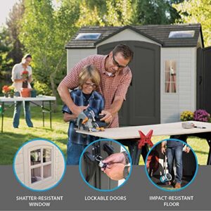 LIFETIME 10 FT. X 8 FT. OUTDOOR STORAGE SHED (Model 60001)