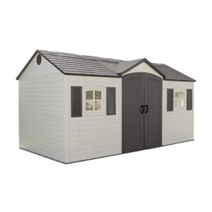 lifetime 6446 outdoor storage shed, 8 x 15 foot, desert sand