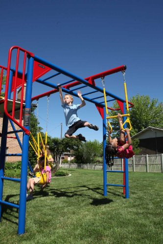 Lifetime Monkey Bar Adventure Swing Set, Primary Colors