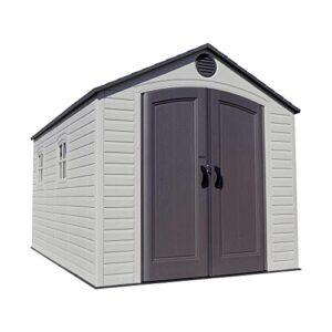 lifetime 6402 outdoor storage shed, 8 x 12.5 ft, desert sand