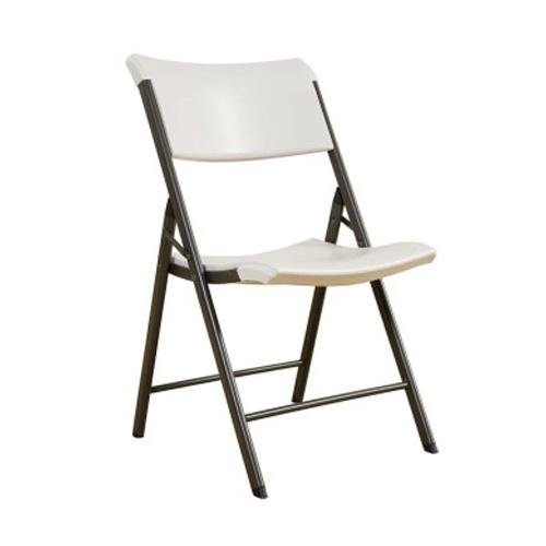 Lifetime 80074 Commercial Contemporary Folding Chair, 20L x 18W x 34H, 500lbs Capacity, 34-Pack, Almond