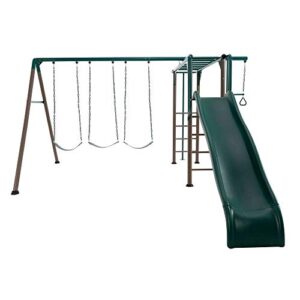 lifetime 91028 monkey bar adventure swing set, earthtone