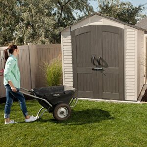 Lifetime 60042 7' X 7' Outdoor Storage Shed, Desert Sand