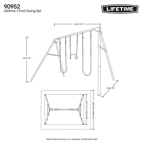 Lifetime 90952 Kids 7-Foot Swing Set