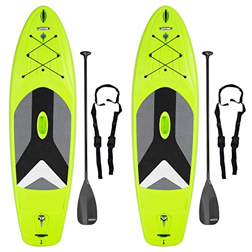 Lifetime 90891 Horizon 100 Stand-Up Paddleboard, 2 Pack, Paddles Included, Lime Green, 10'