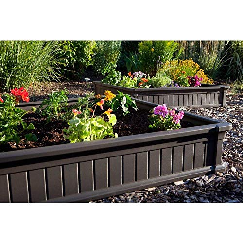 Lifetime 60053 Raised Garden Bed Kit, 2 Beds and 1 Early Start Vinyl Enclosure