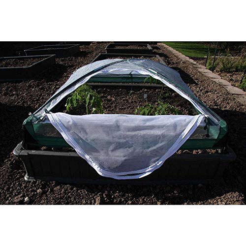 Lifetime 60053 Raised Garden Bed Kit, 2 Beds and 1 Early Start Vinyl Enclosure