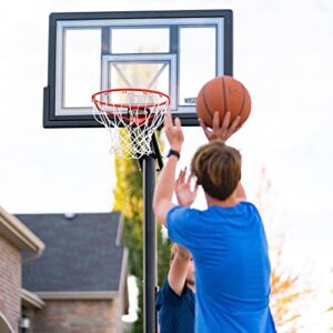 Lifetime 1084 Height Adjustable In Ground Basketball System, 50 Inch Shatterproof Backboard