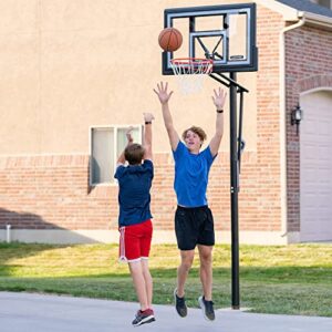 Lifetime 1084 Height Adjustable In Ground Basketball System, 50 Inch Shatterproof Backboard