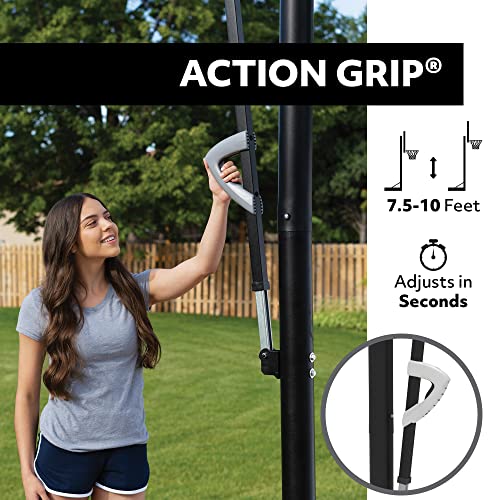 Lifetime 1084 Height Adjustable In Ground Basketball System, 50 Inch Shatterproof Backboard