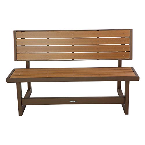 Lifetime 60139 Outdoor Convertible Bench, 55 Inch, Mocha Brown