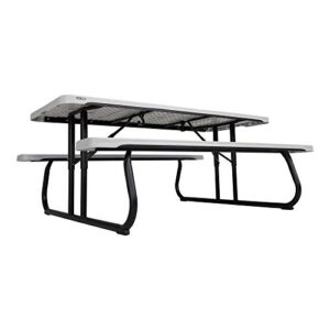 Lifetime 260265 6-Foot Classic Folding Picnic Table, Gray