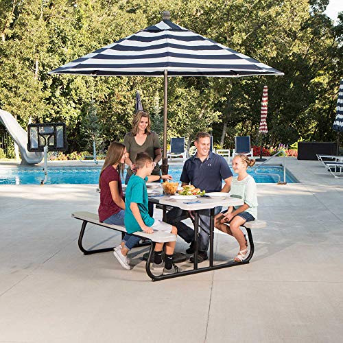 Lifetime 260265 6-Foot Classic Folding Picnic Table, Gray