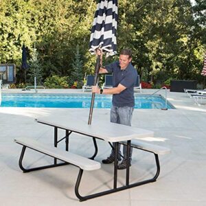 Lifetime 260265 6-Foot Classic Folding Picnic Table, Gray