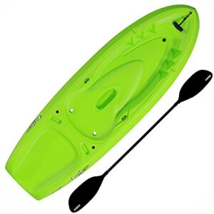 lifetime dash 66 youth kayak (paddle included), lime green