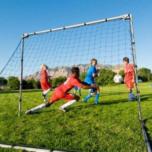 Lifetime 90046 Soccer Goal with Adjustable Height and Width, 7' x 5',Black