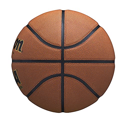 Lifetime 71281 In Ground Power Lift Basketball System, 52 Inch Shatterproof Backboard & Wilson Sporting Goods Wilson NCAA Final Four Edition Basketball, Official - 29.5",WTB1233