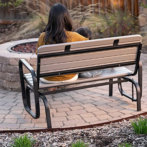 Lifetime Swing Glider Bench, Storm Dust