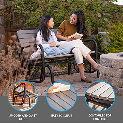 Lifetime Swing Glider Bench, Storm Dust