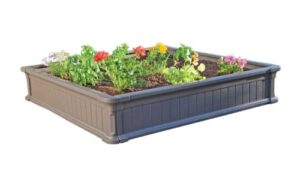 lifetime 60065 raised garden bed, 4 by 4 feet, 1 bed